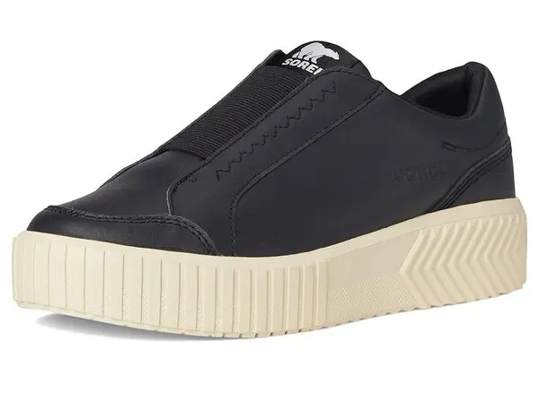 Sorel Slip-on Sneakers With Suede Upper And Lug Sole - Black