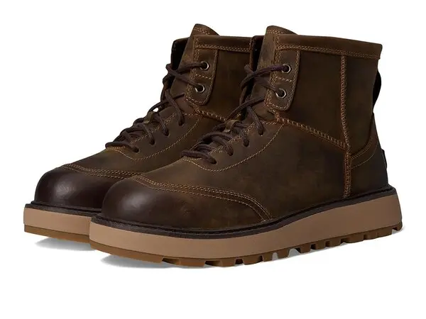 UGG Idyllwild Lace Up Waterproof Leather Boots - Brown
