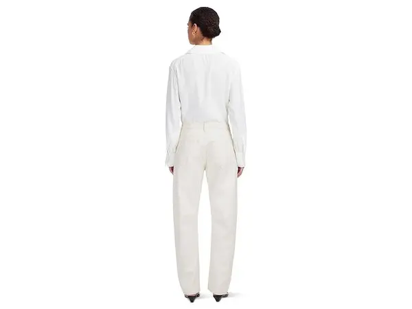 Madewell Darted Barrel Jean In Vintage Canvas - Beige