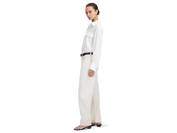 Madewell Darted Barrel Jean In Vintage Canvas - Beige