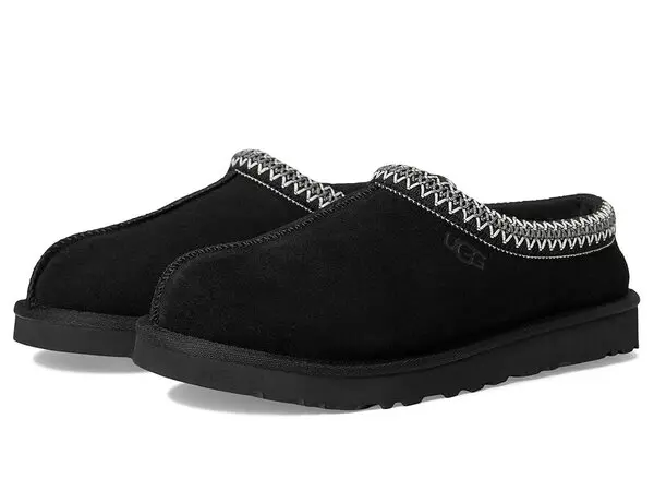 UGG Tasman Ii Suede Sheepskin Lined Slip-on Slipper - Black