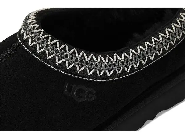 UGG Tasman Ii Suede Sheepskin Lined Slip-on Slipper - Black