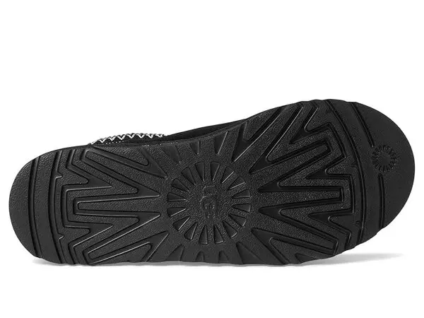 UGG Tasman Ii Suede Sheepskin Lined Slip-on Slipper - Black