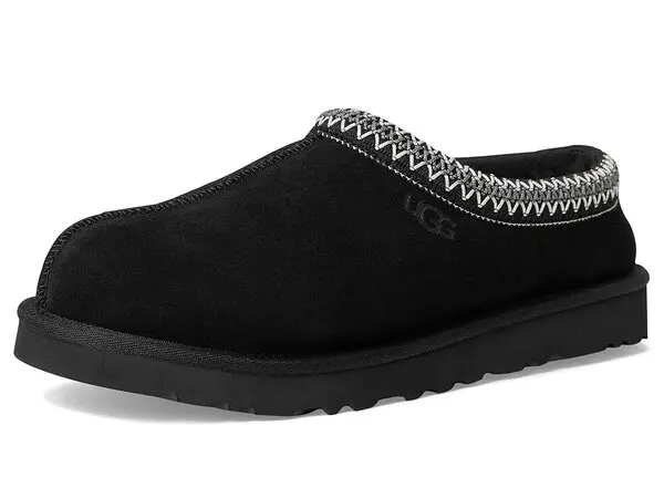 UGG Tasman Ii Suede Sheepskin Lined Slip-on Slipper - Black