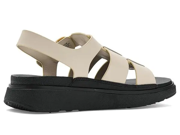 Fitflop Gen-ff Leather Fisherman Wedge Sandals - Beige