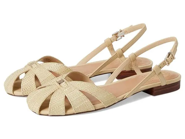 Vince Camuto Cacey Fisherman Flat Sandals - Bone
