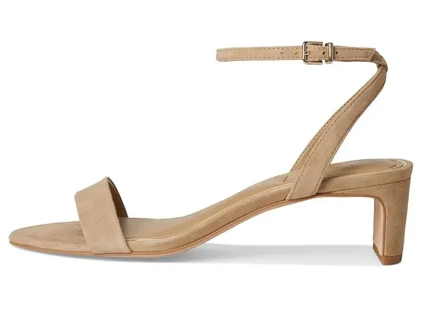 Vince Camuto Lylah Kitten Heel Ankle Strap Sandals - Beige