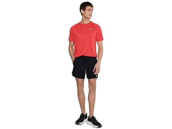 Nike Stride Dri-fit Adv Short Sleeve Running Top - Red