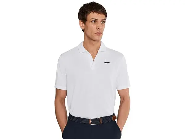 Nike Court Dri-fit Tennis Polo Clothing - White/black