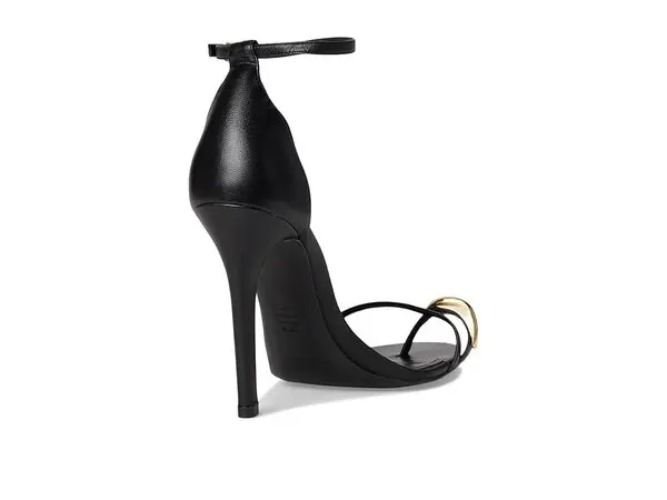 Schutz Maya Strappy Stiletto Sandals With Embellishment - Black