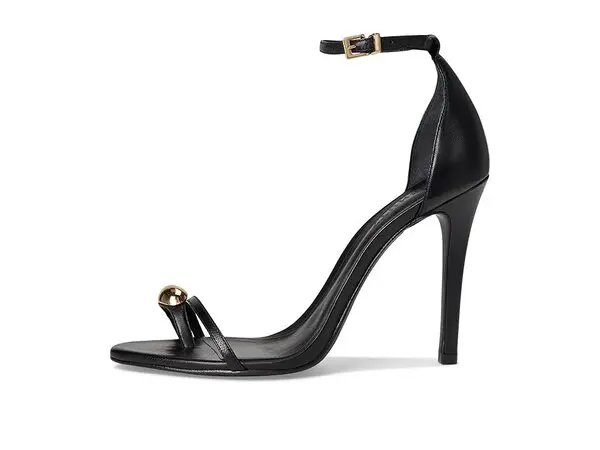 Schutz Maya Strappy Stiletto Sandals With Embellishment - Black
