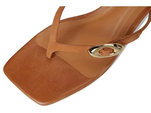 Schutz Miriam Kitten Stiletto Mule Sandal With Buckle Detail