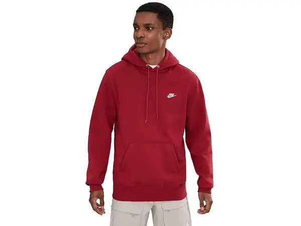Nike Club Basketball Pullover Hoodie - Red