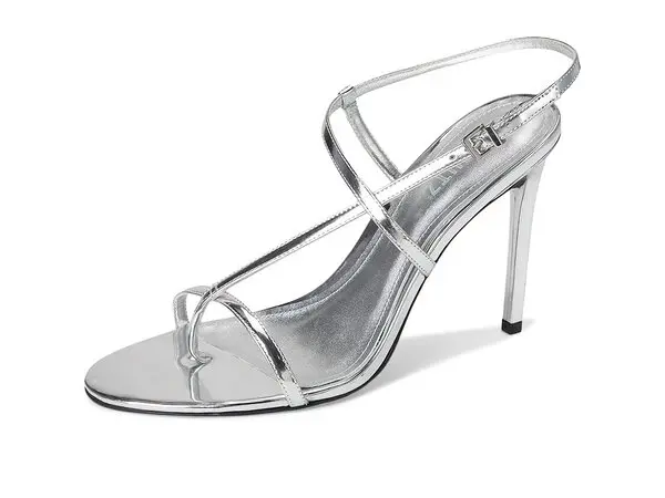 Schutz Azure Stiletto Sandals - Silver