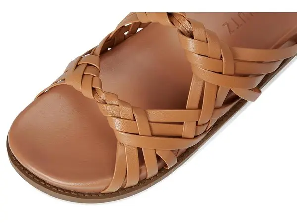 Schutz Strappy Woven Leather Sandals