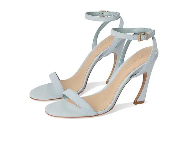 Schutz Cadey-lee Curve Lace Sandals - Black