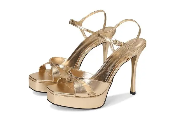 Schutz Maxine Platform Stiletto Sandals With Ankle Strap - Multi