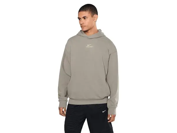 Nike Pro Training Dri-fit Mid Layer Hoodie Sweatshirt - Gray
