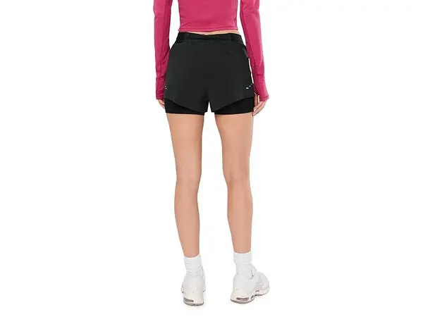 Nike Swift Dri-fit Mid-rise 2-in-1 Running Shorts - Black