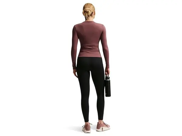 Nike One High-waisted 7/8 Leggings With Pockets Workout /white - Black