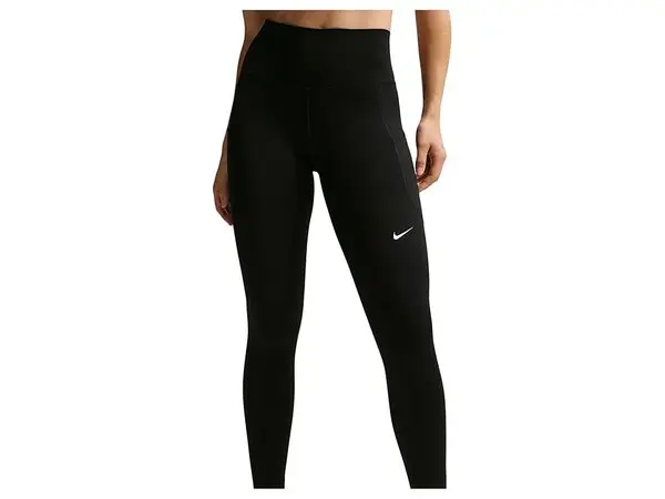 Nike One High-waisted 7/8 Leggings With Pockets Workout /white - Black