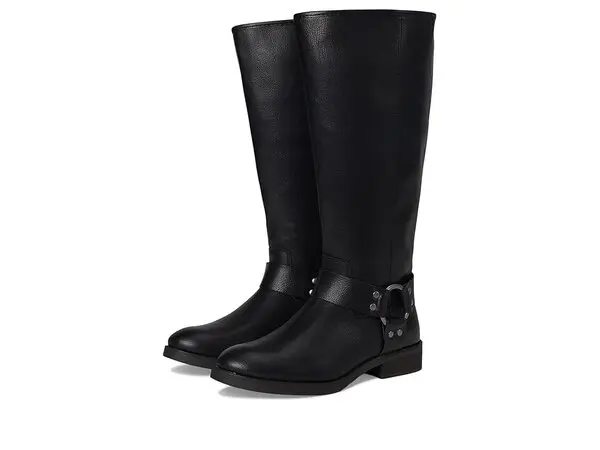 FRYE AND CO. Kellie Harness Wide Calf Boots - Black