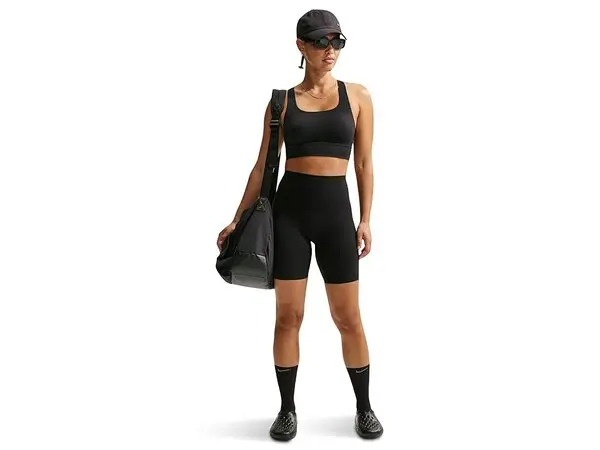 Nike Zenvy Gentle-support High-waisted 8 Biker Shorts - Black