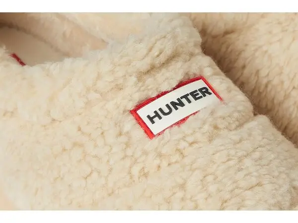 Hunter Madisons Faux Fur Flat Mules - Beige