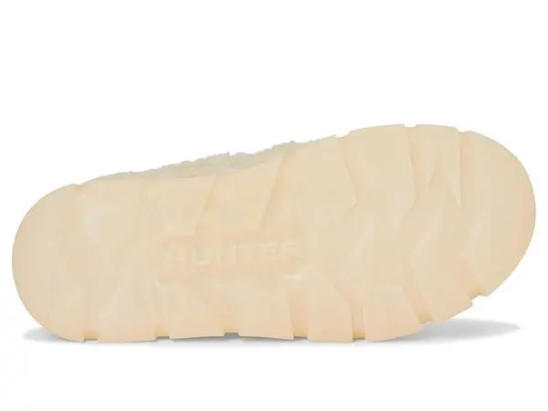 Hunter Madisons Faux Fur Flat Mules - Beige