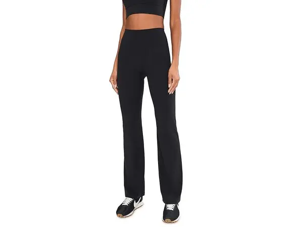 Nike Zenvy Gentle-support High-waisted Flared Leggings Workout Tattoo/white - Black