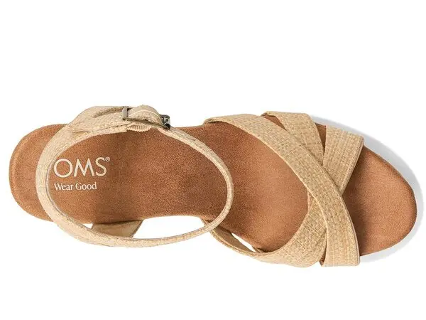 Toms Majorca Strappy Block Heel Sandals - Beige