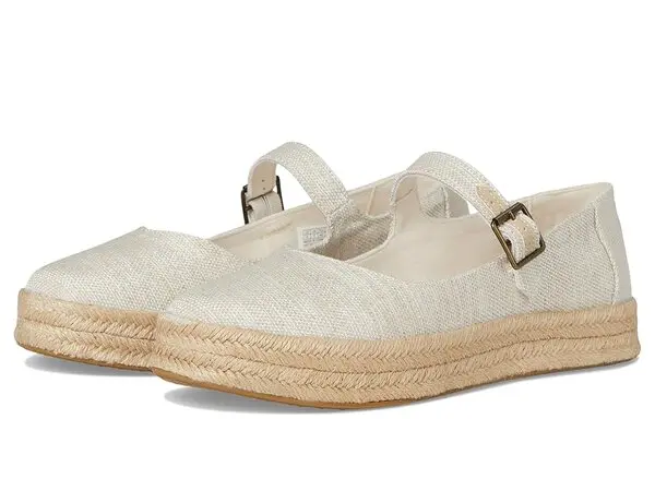 Toms Carolina Mary Jane Espadrille Flats - Gray