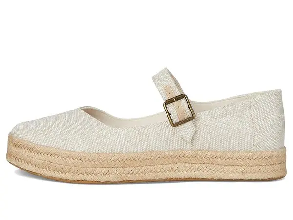 Toms Carolina Mary Jane Espadrille Flats - Gray