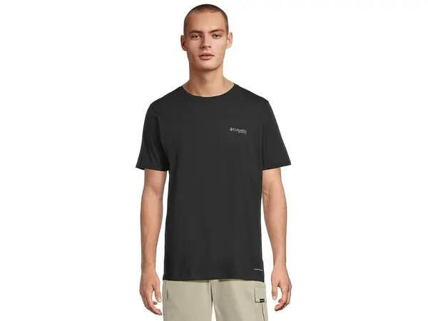Columbia Pfg Fish Flag Ii Short Sleeve T Shirt /graphite Gradient - Black