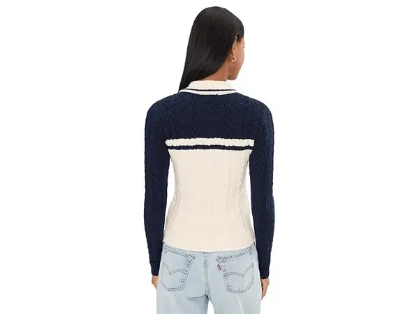 Madewell Colorblock Zip Cotton Boucle Cardigan