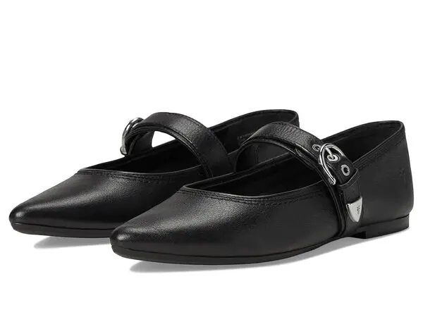 THE FRYE COMPANY Heather Buckle Mary Jane Flats - Black