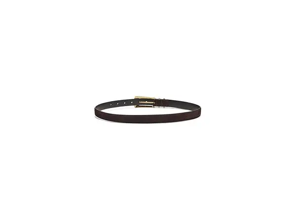 Madewell Suede Elongated Buckle Belt - Brown