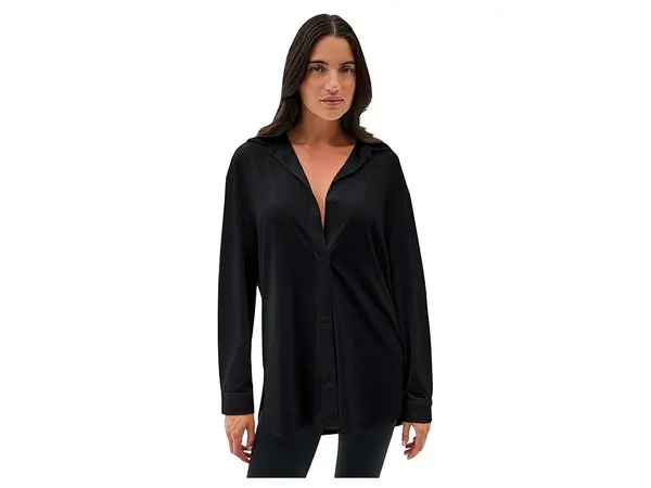 Splits59 Kate Airweight Lite Button Down Shirt - Black