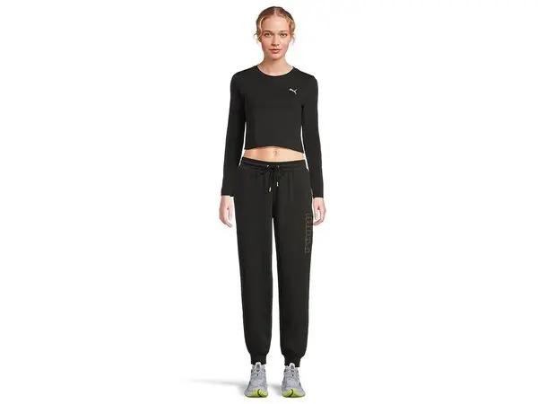 PUMA Essentials Cropped Long Sleeve Baby Tee