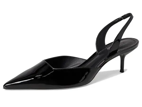Schutz Paola Mid Slingback Stiletto Heel - Black