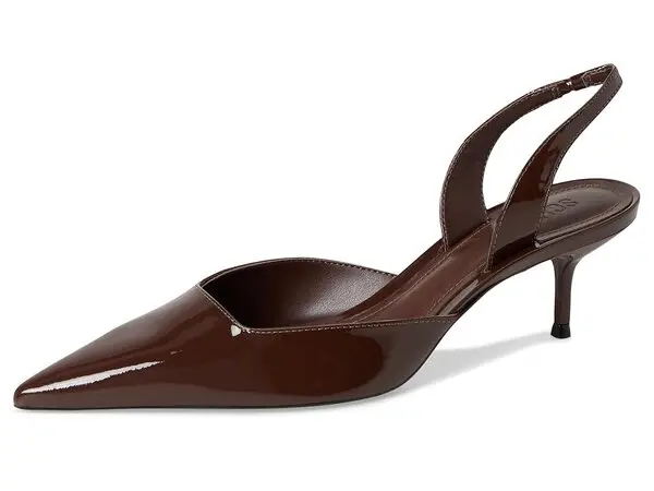 Schutz Paola Mid Slingback Stiletto Heel - Brown