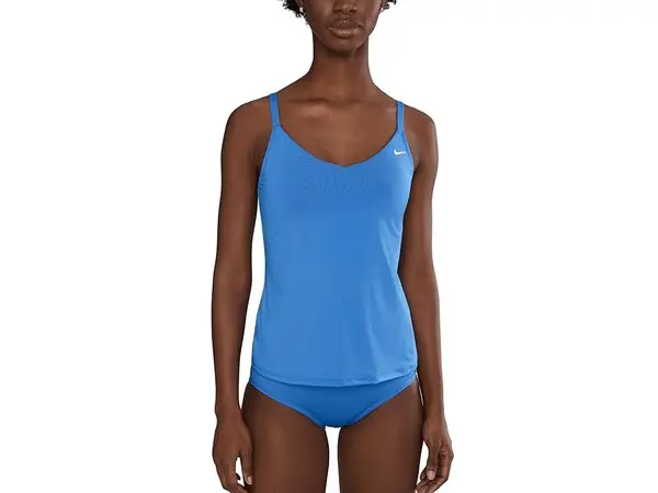 Nike Essential V-neck Tankini Swimwear - Blue