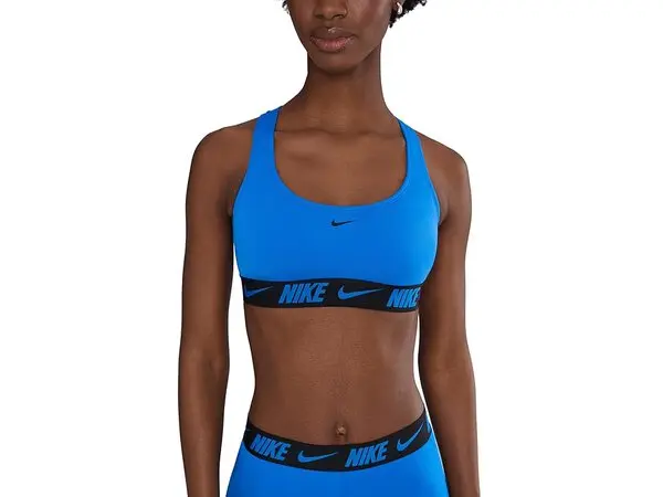 Nike Logo Tape Racerback Bikini Top - Blue