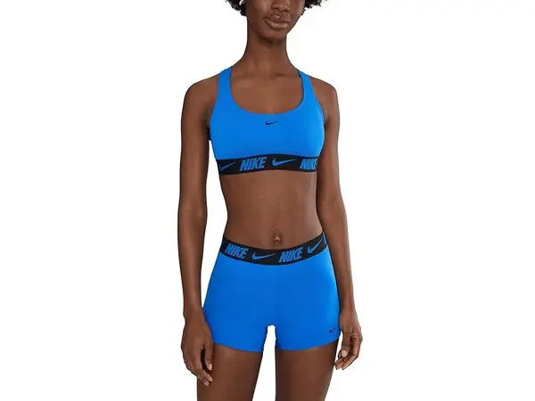 Nike Logo Tape Racerback Bikini Top - Blue