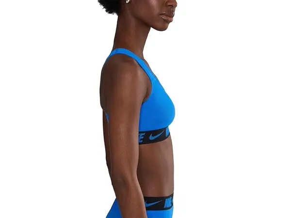 Nike Logo Tape Racerback Bikini Top - Blue