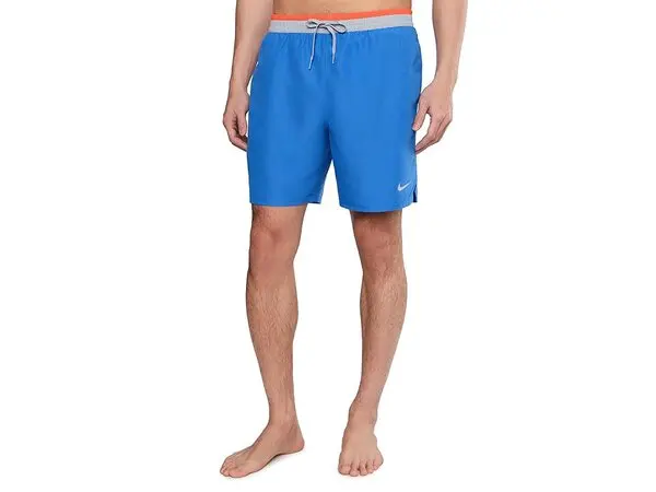 Nike Breaker Tipped Waist 7 Volley Swimwear - Blue
