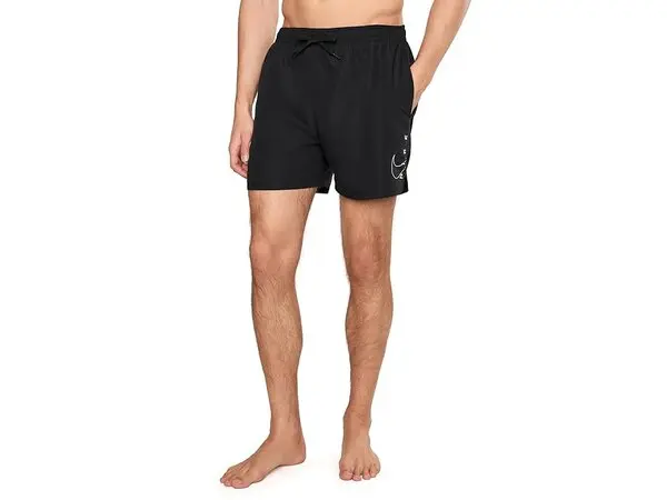Nike Volley Swim Shorts With Embroidered Swoosh - Black