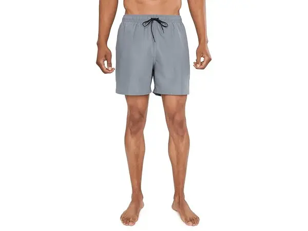 Nike Volley Swim Shorts With Embroidered Swoosh - Gray
