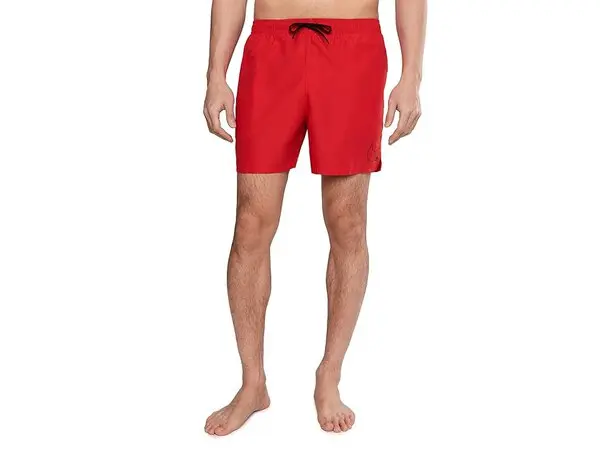 Nike Volley Swim Shorts With Embroidered Swoosh - Red