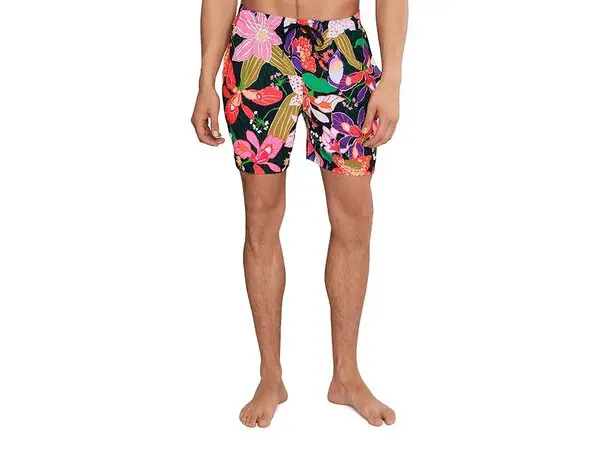 Nike Breaker Hot House Floral Volley Swim Trunks - Black
